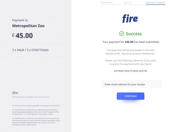 Fire Open Payments – New User Interface (Technical Guide)