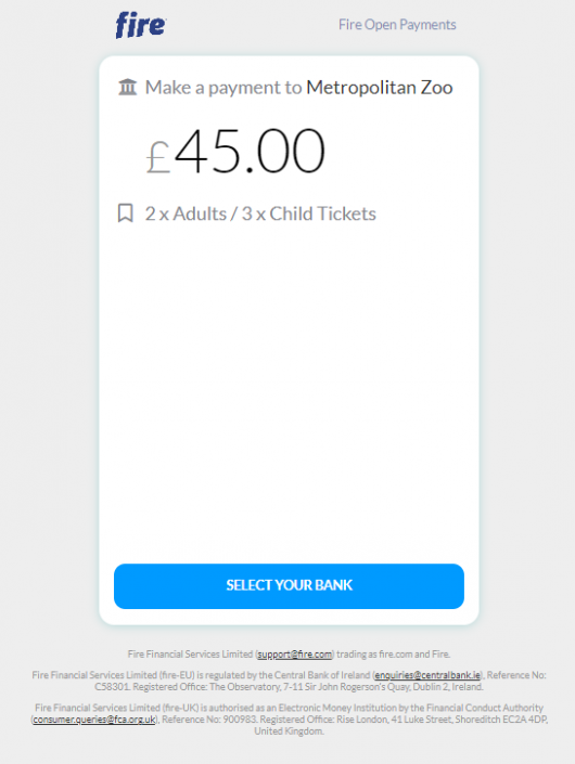 Fire Open Payments – New User Interface (Technical Guide)